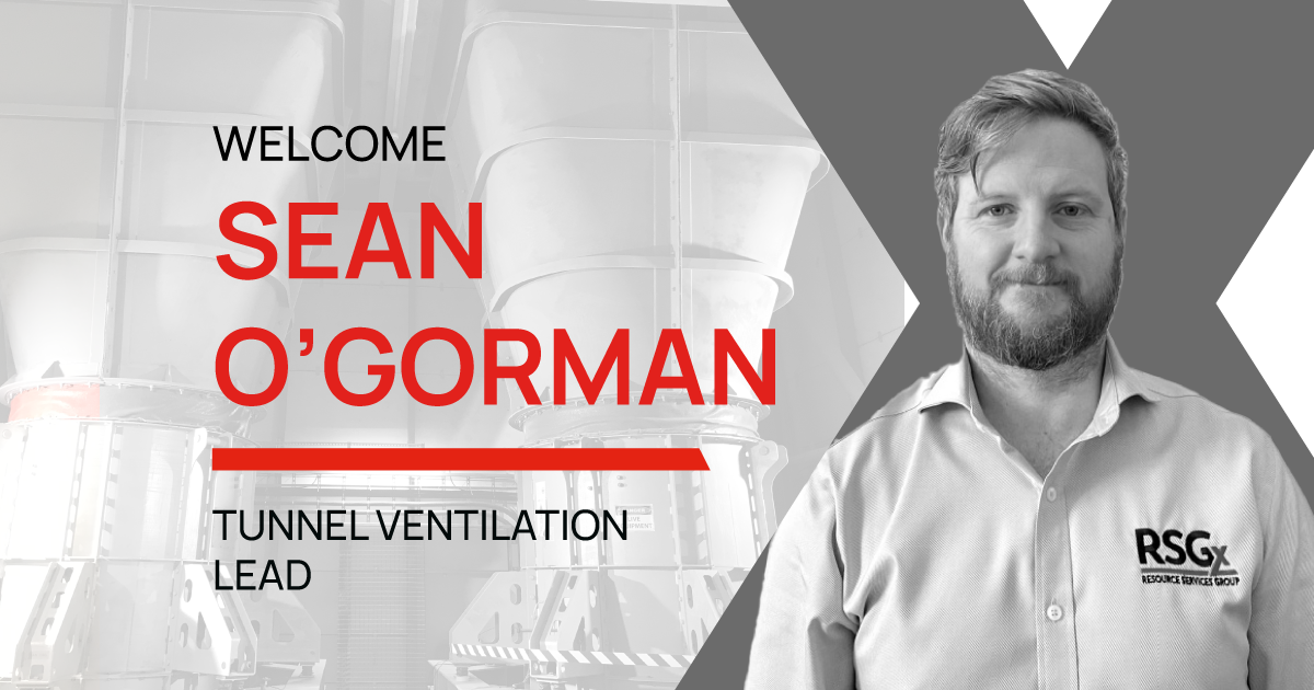 RSGx Welcome Sean O’Gorman as Tunnel Ventilation Lead - RSGx